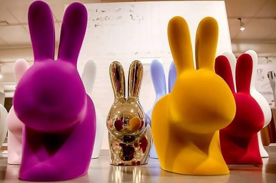 Love-it - Qeeboo Rabbit Chair Velvet Finish